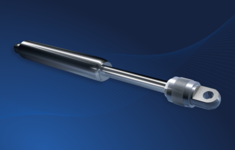 Gas traction spring with damping - Bansbach