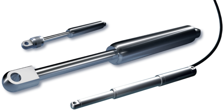 Gas traction spring with damping