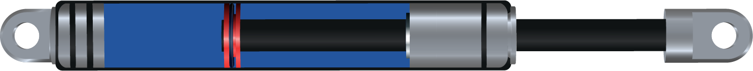 Lockable gas springs - Bansbach