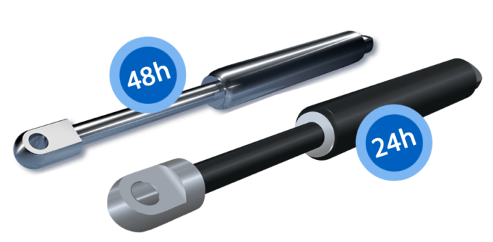 Stainless steel gas spring