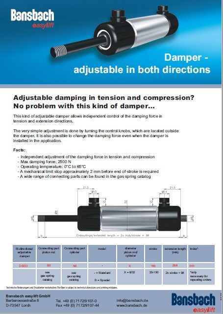 Datasheets - Bansbach