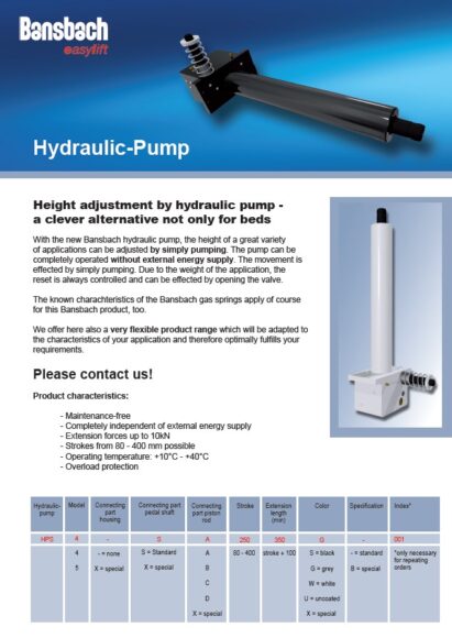 Datasheets - Bansbach