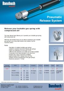 Datasheets - Bansbach