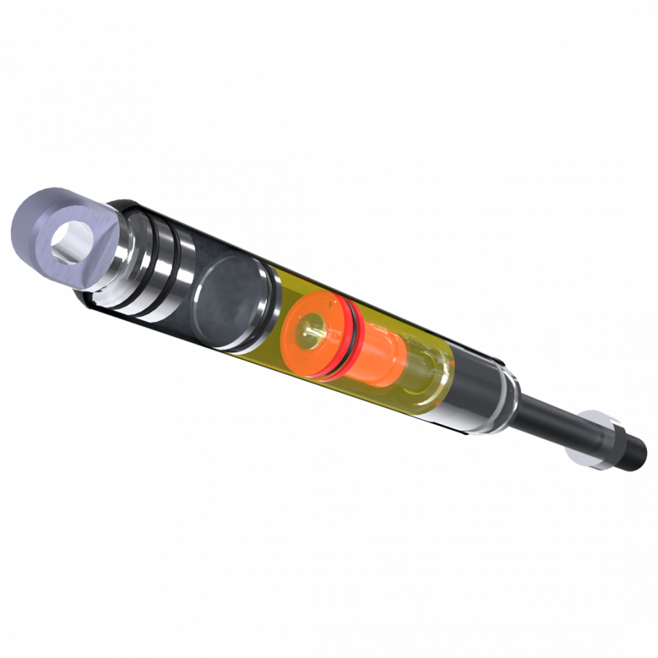 Lockable gas springs