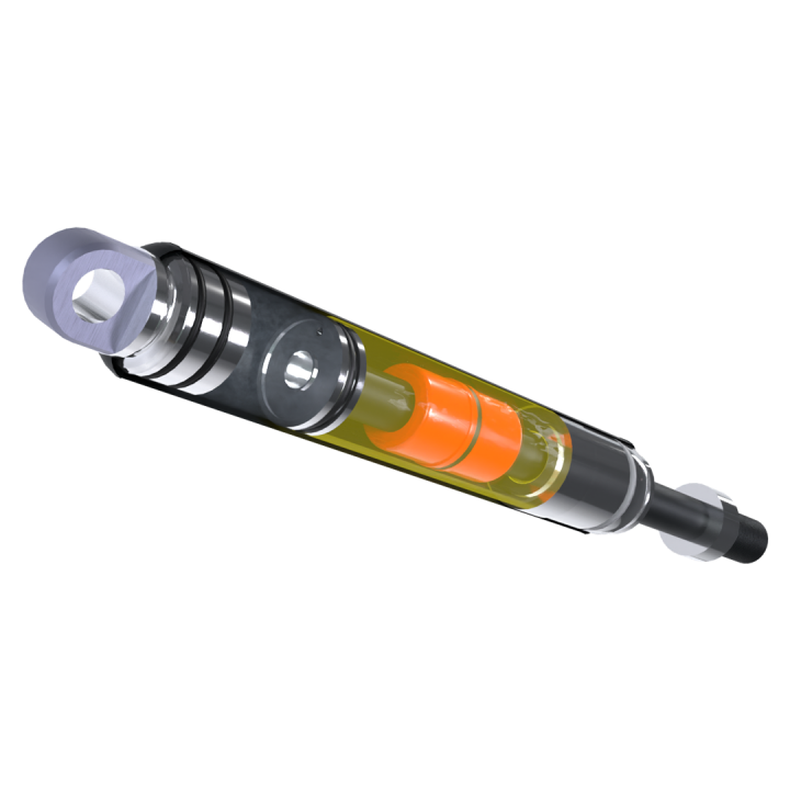 Lockable gas springs