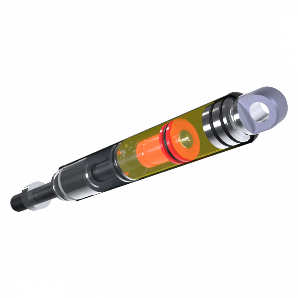 Lockable gas springs